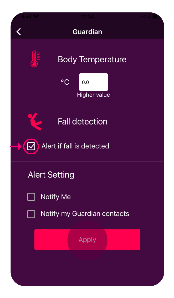 How can I activate the Fall Detection? | info.helohealth.com